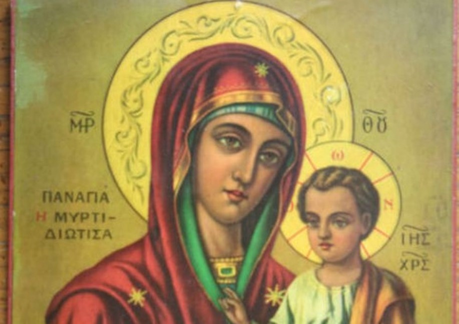 Η άγνωστη ιστορία της Παναγιάς της Μυρτιδιώτισσας - Ιερά Μονοπάτια