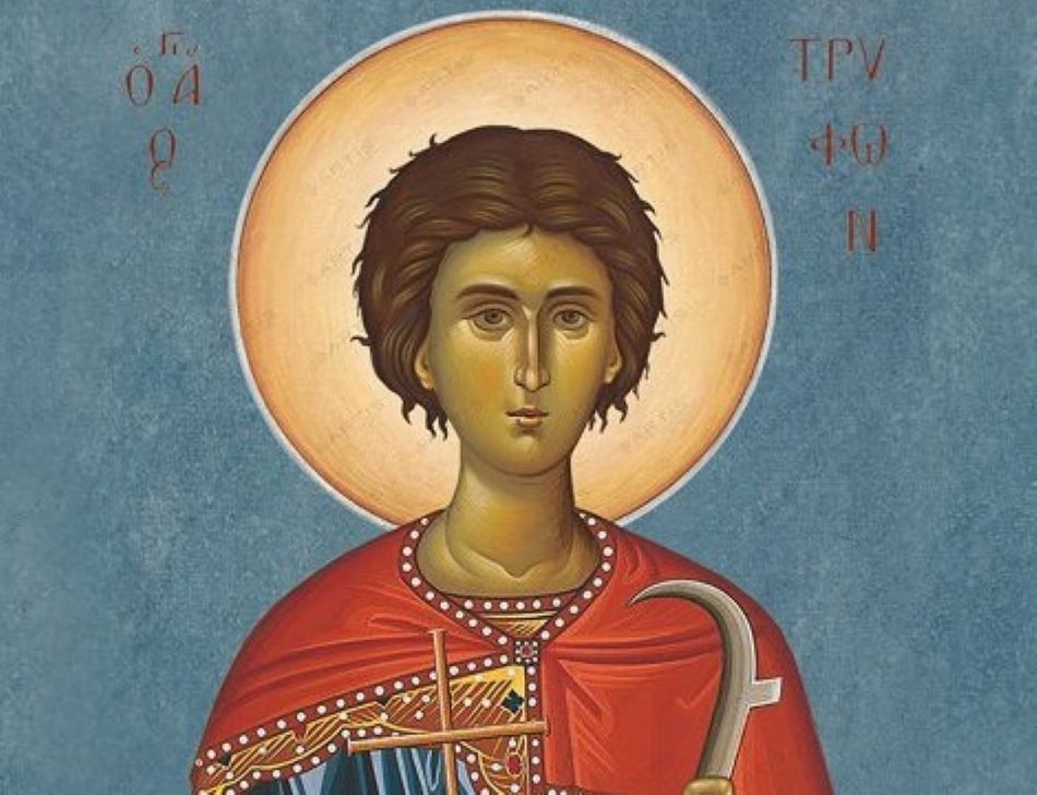 Εορτή του Αγίου Τρύφωνος - Ιερά Μονοπάτια