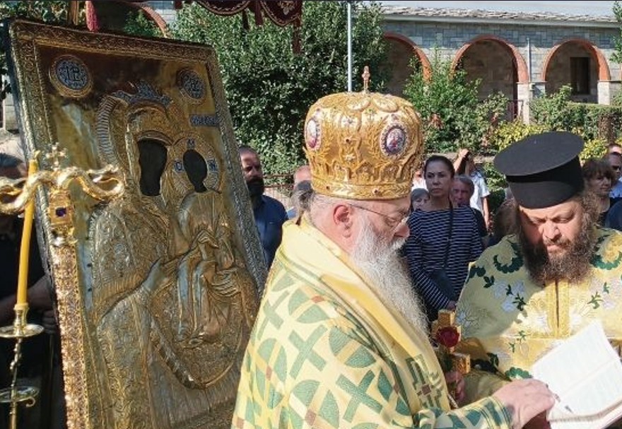 Μεγαλοπρεπής εορτασμός της Υψώσεως του Σταυρού στην Ιερά Μονή Παναγίας ...